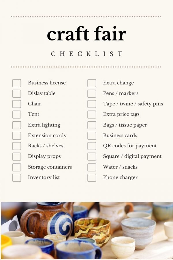 How To Prepare For A Craft Fair [Stress Free!] - The Artsy Entrepreneur